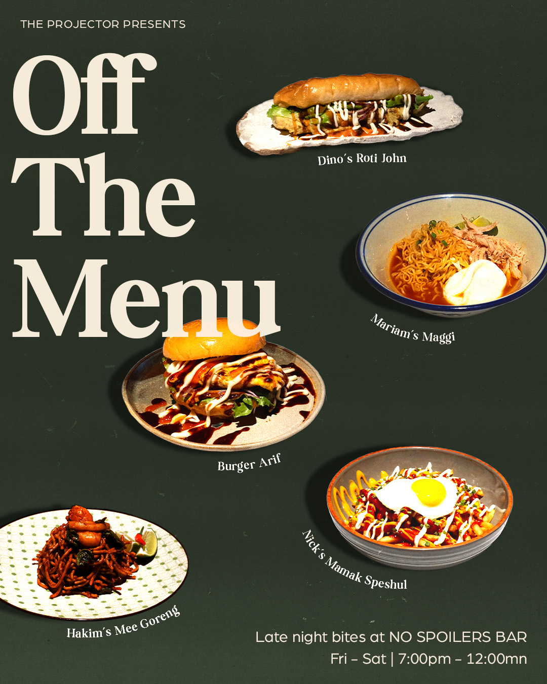 Late-night suppers at The Projector - Cathay Malls | Cineleisure